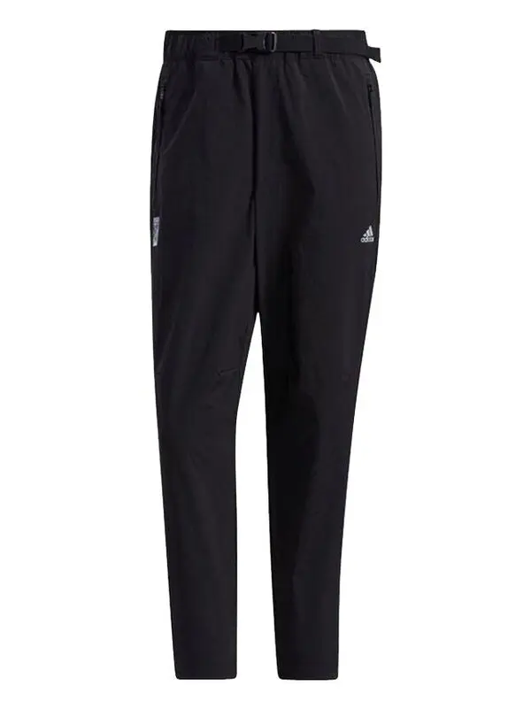 Adidas Wj Pnt Wv Lt Series Woven Solid Color Casual Sports Pants - Black