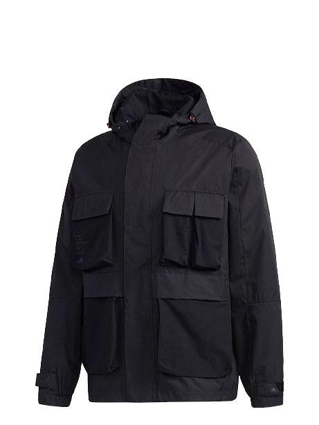 Adidas Th Wb Jkt Hooded Windbreaker Jacket - Black