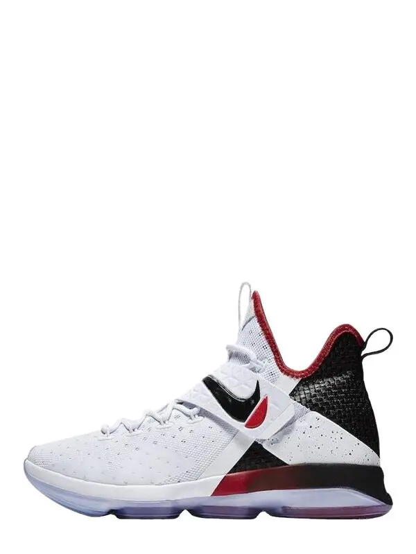 Nike Lebron 14 Ep "flip The Switch" High Top Athletic Sneakers - White/university Red-black