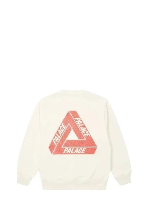 PALACE Fleece Tri- Ferg Crew - Soft White