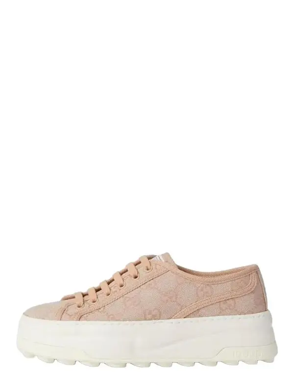 Gucci Gg Canvas Platform Sneakers - Neutral