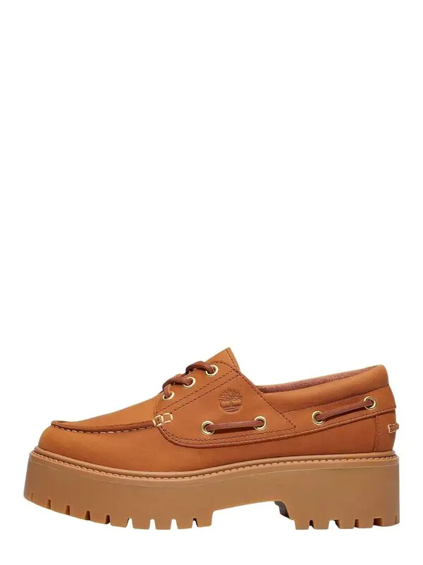Timberland Stone Street Platform Boat Shoe - Rust Nubuck