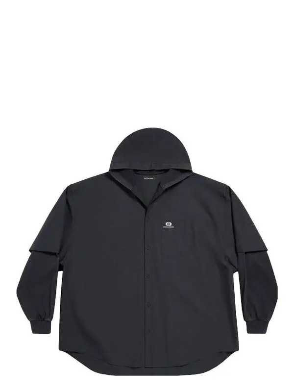 Balenciaga Unity Sports Icon Patched Shirt Large Fit - Black