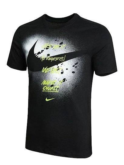 Nike Graphic Print Crewneck T-shirt - Black