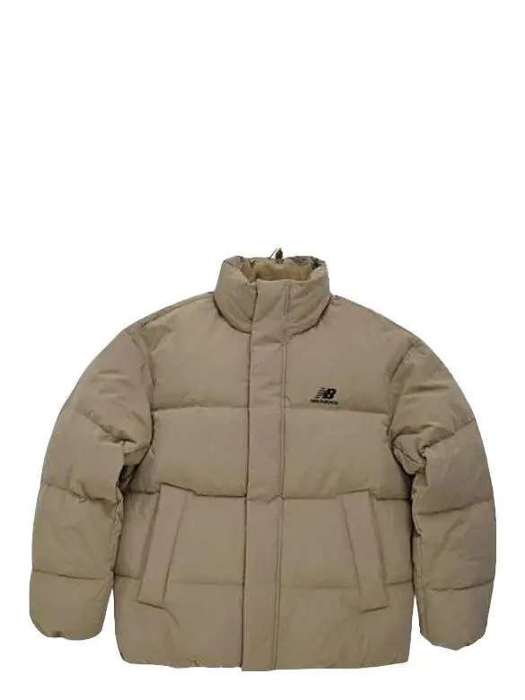 NEW BALANCE Padded Down Coat - Brown/black