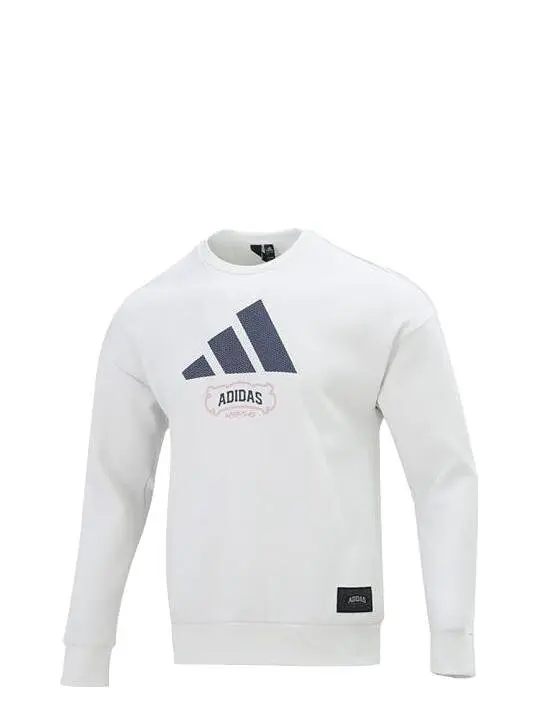 Adidas Crewneck Pullover With Graphic Logo - Default Color