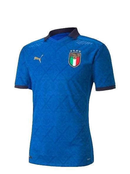 PUMA Italy Home Match Shirt 2020-2021 - Blue