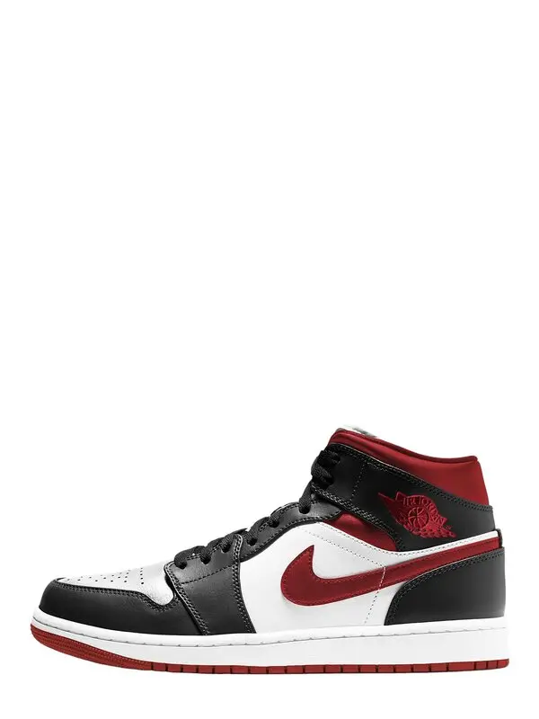 JORDAN 1 Mid "black White Gym Red - White/gym Red/black