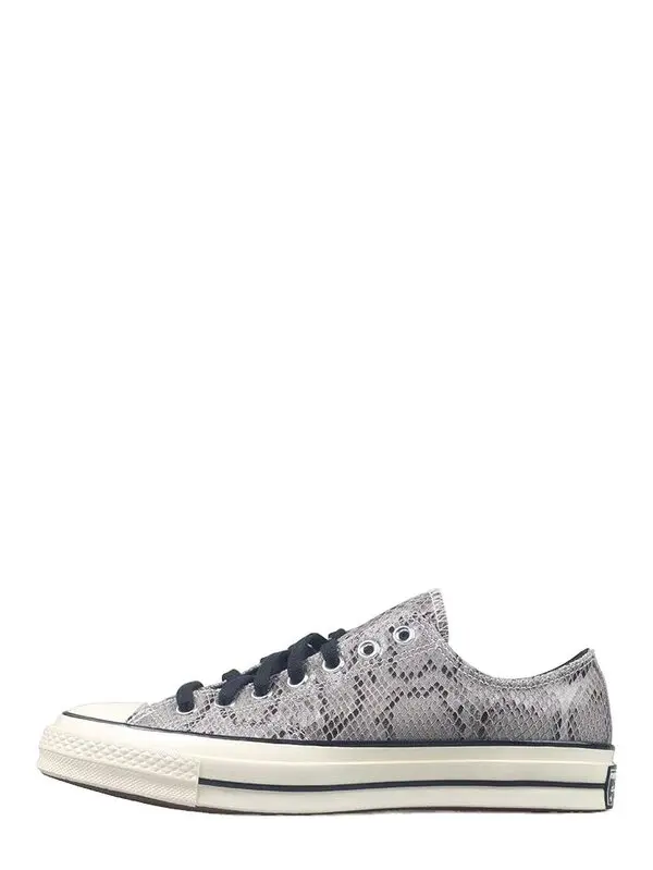 CONVERSE Chuck 70 Low Top Sneakers With Snakeskin Detailing - Grey