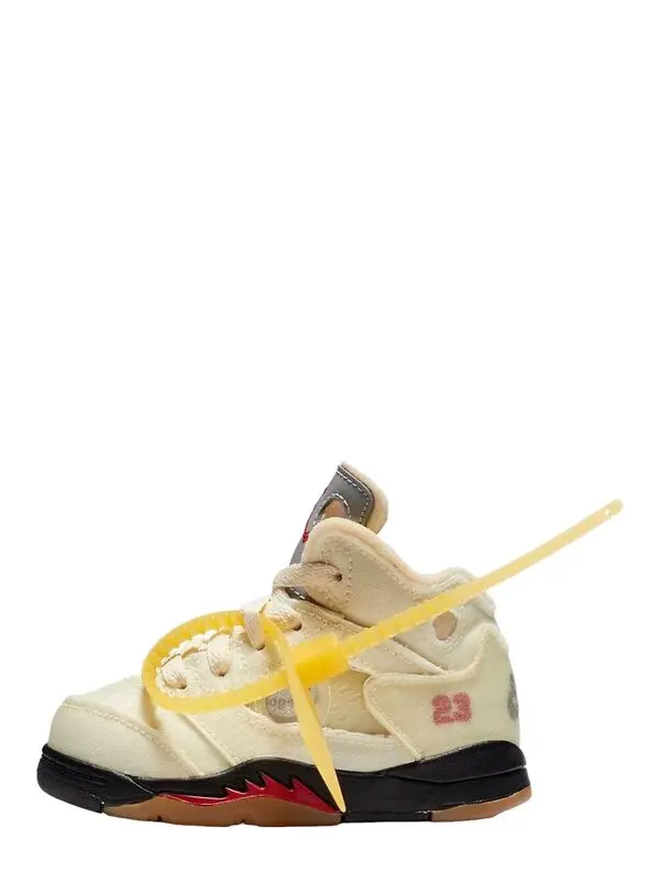 JORDAN 5 Retro Sp Td X Off-white 'sail - Sail/fire Red/muslin