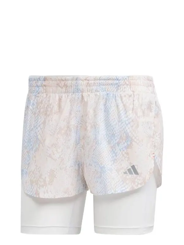 Adidas Run Fast 2-in-1 Shorts - White