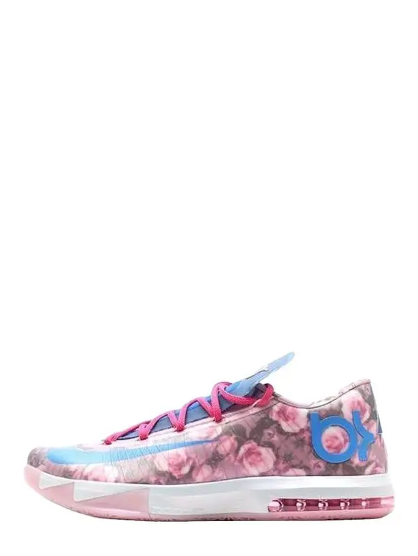 Nike Kd Vi Supreme 'aunt Pearl' Floral Sneakers - Pink/blue