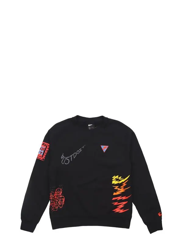 Nike Nsw 3m Reflective Graffiti Pullover - Black