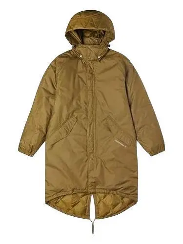 CONVERSE Down Long Trench Coat - Brown