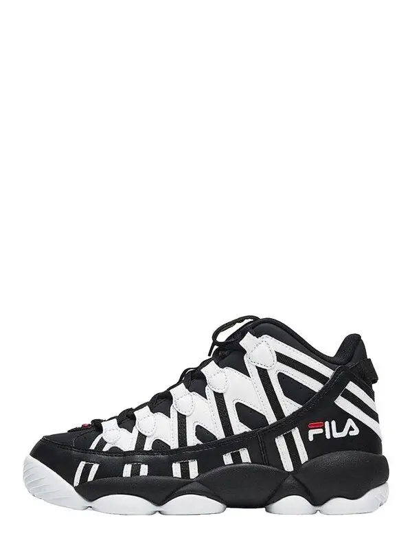 FILA Spaghetti Mid Top Lace-up Casual Sneakers - Black/white