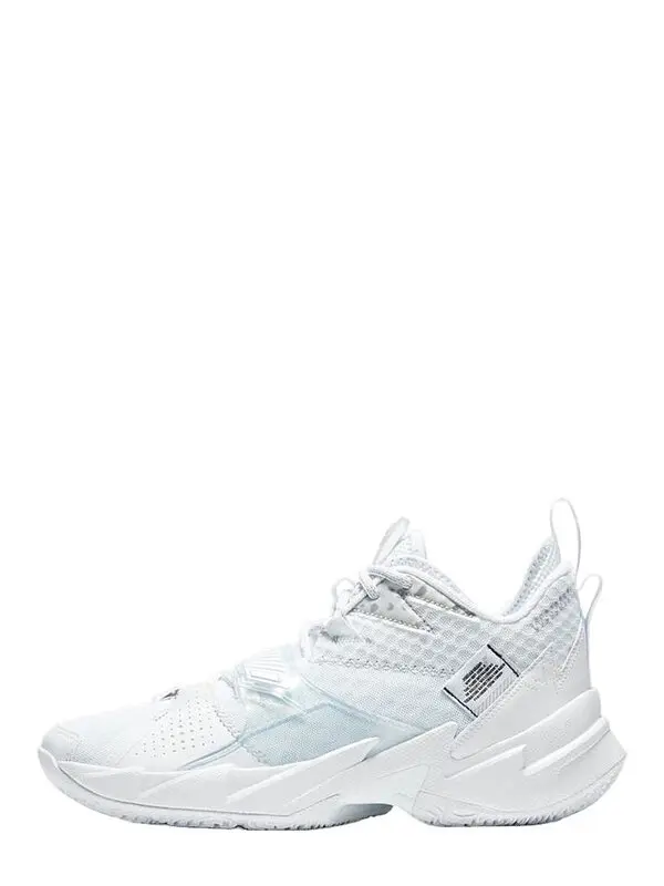 JORDAN Air Why Not Zer0.3 Pf High Top Sneakers - White/metallic Silver/black