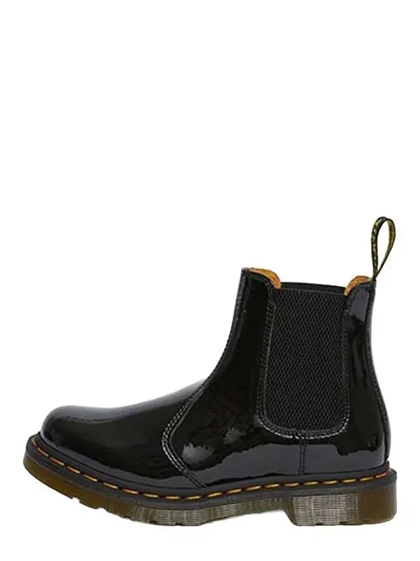 Dr. Martens Patent Leather Chelsea Boots - Black