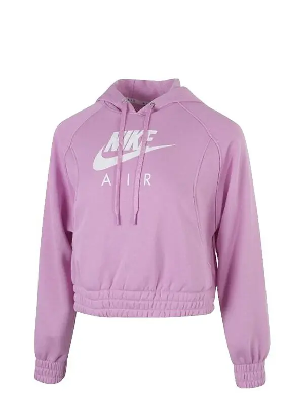 Nike Cropped Pullover Hoodie - Pink