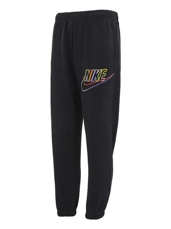 Nike Rainbow Logo Sweatpants - Black