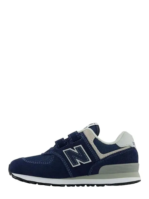NEW BALANCE 574 Casual Lace Up Sneakers - Navy/white