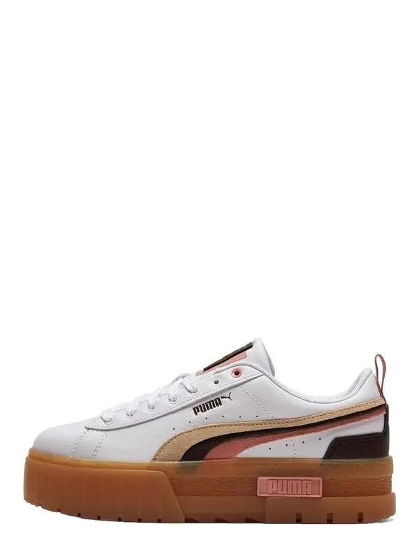 PUMA Mayze Triplex Platform Sneakers - White/brown