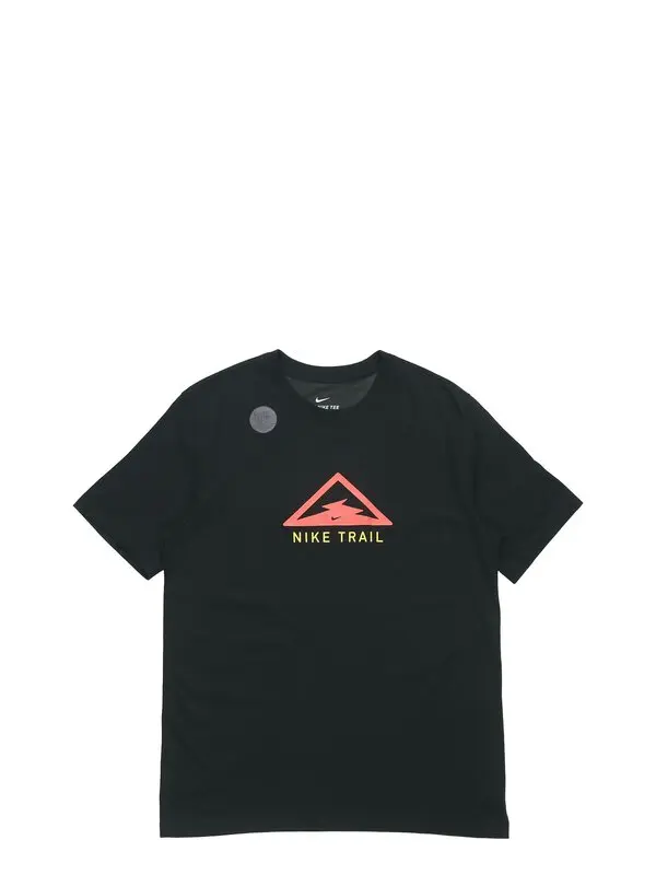 Nike Dri-fit Trail Logo Graphic T-shirt - Black