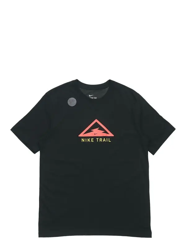Nike Dri-fit Trail Logo Graphic T-shirt - Black