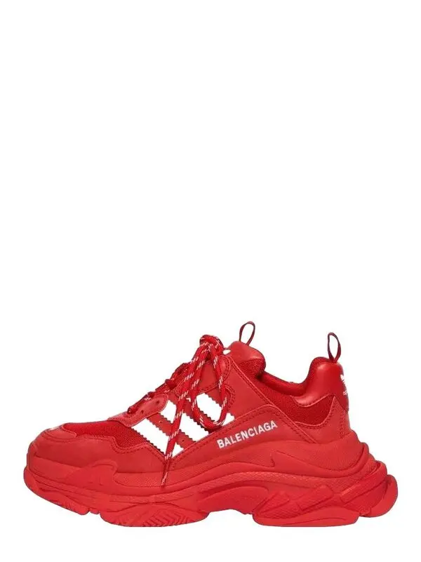 Balenciaga Triple S X Adidas Low Top Sneakers - Red/white