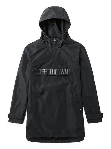VANS Off The Wall" Hooded Anorak Jacket - Black
