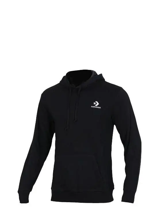 CONVERSE Star Chevron Embroidered Pullover Hoodie - Black