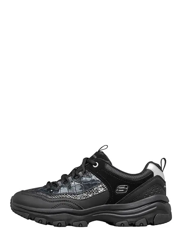 Sketchers D'lites Leisure Chunky Shoes - Black
