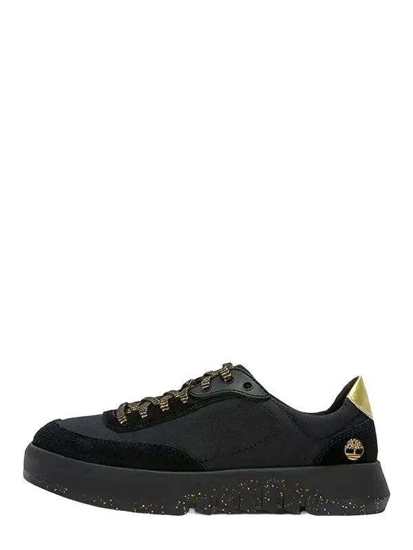 Timberland Supaway Leather And Fabric Oxford Trainers - Black/gold