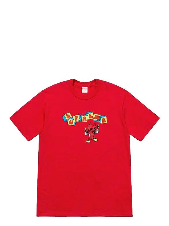 Supreme Ss19 Dynamite Tee Printing Short Sleeve - Red