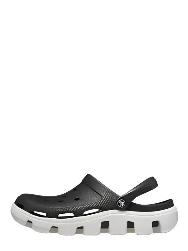 CROCS Duet Beach Sandals - Black And White
