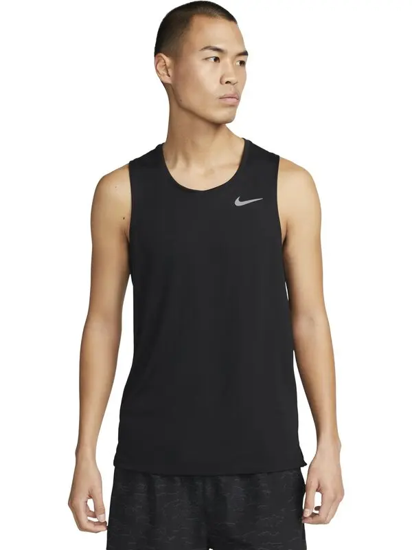 Nike Dri-fit Miler Running Tank - Black
