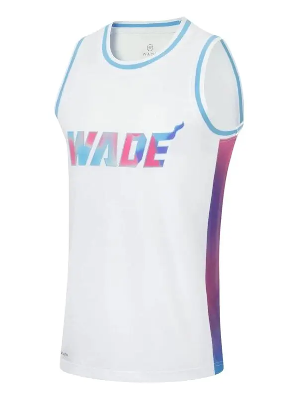 LI-NING Way Of Wade Graphic Basketball Jersey - White/multi-color