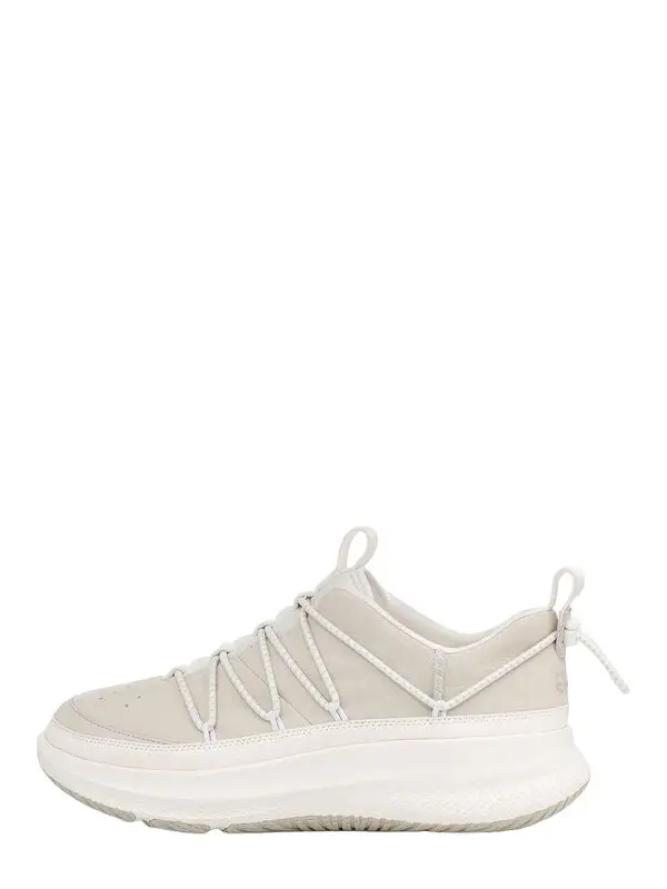 UGG Ca78 Heritage Trainer Nubuck Low Top Sneakers - White