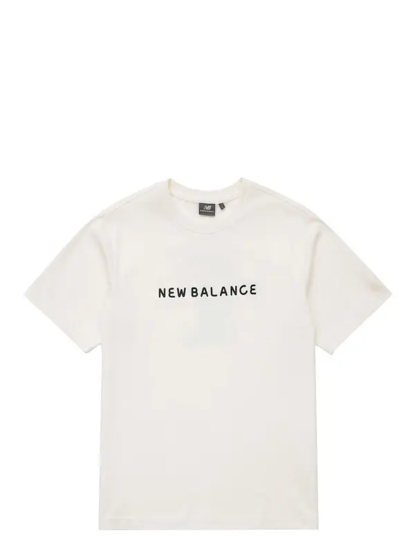 NEW BALANCE Logo T-shirt - White/black
