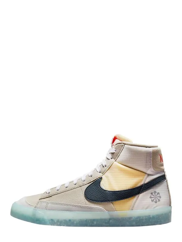 Nike Blazer Mid '77 "move To Zero" High Top Sneakers - Sail/black/glacier Ice