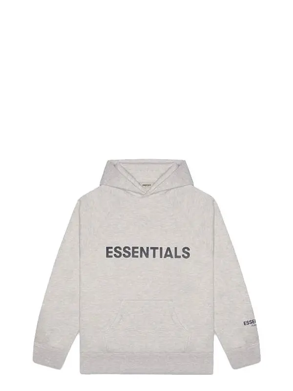 Fear Of God 3d Silicon Applique Pullover Hoodie - Heather Oatmeal