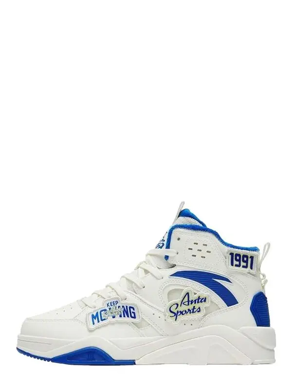 ANTA Flame 3 High Top Sneakers - White/blue