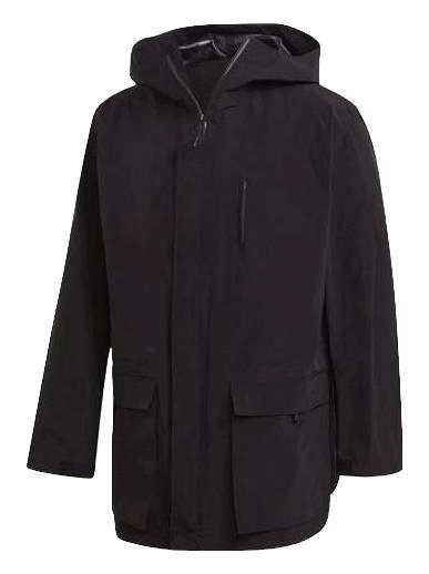 Adidas Y-3 Hooded Windproof Jacket - Black