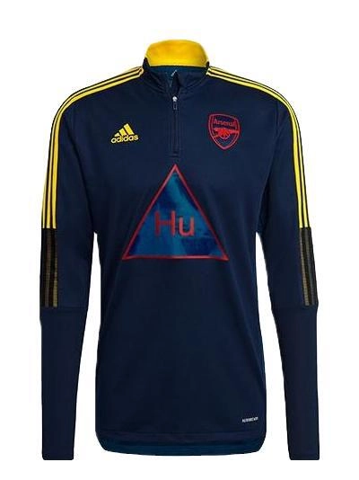 Adidas X Arsenal Fc Half Zip Training Top - Dark Blue