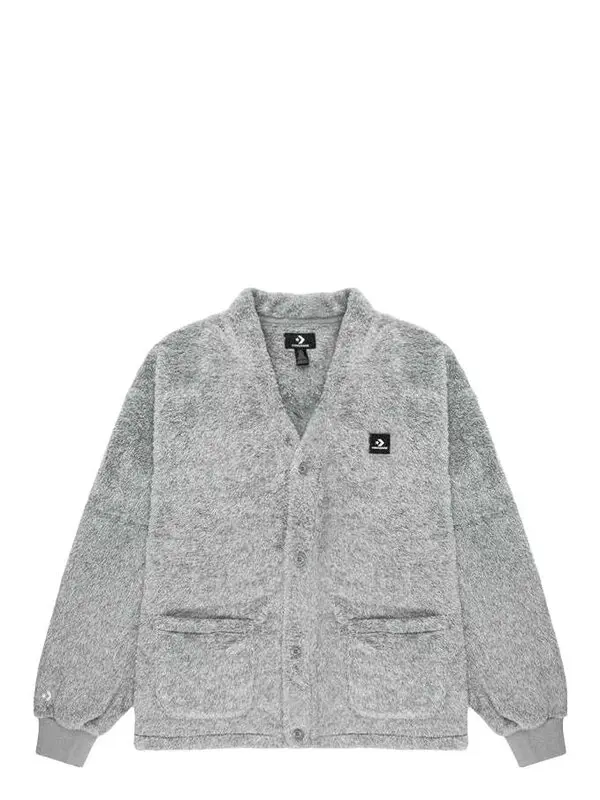 CONVERSE Pile Fur Cardigan - Grey