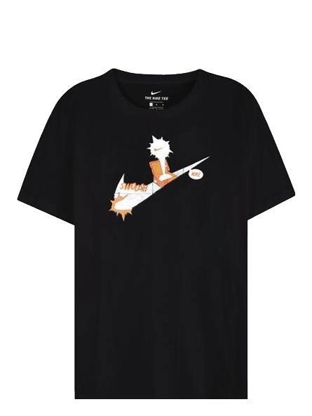 Nike As Nsw Tee Shoe Swoosh Short Sleeve - Black