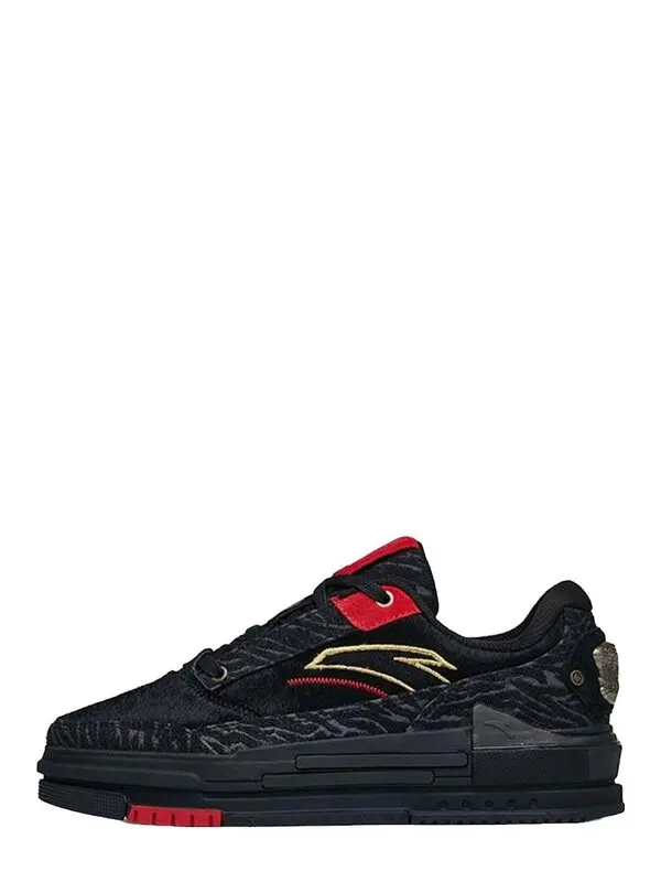 ANTA Tiger Year" Athletic Sneakers - Black/red