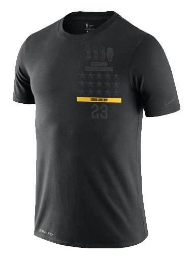 Nike Dri-fit Mvp Lebron James Short Sleeve Shirt - Black