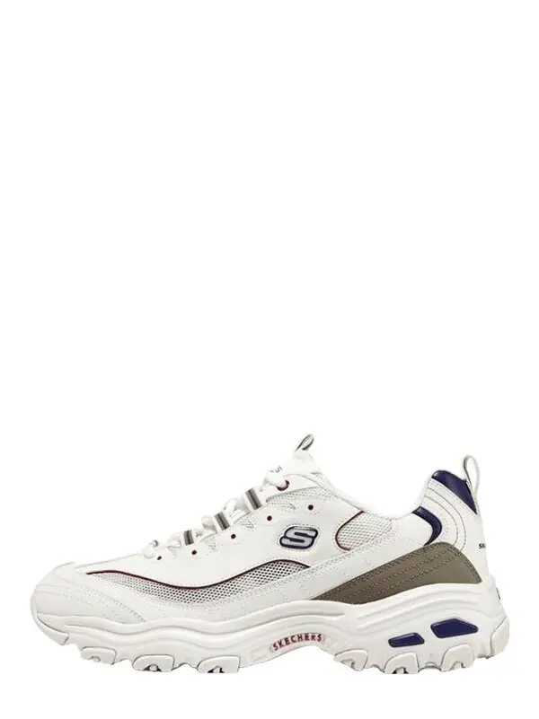 Sketchers Dlites 1.0 Lace-up Sneakers - White/brown