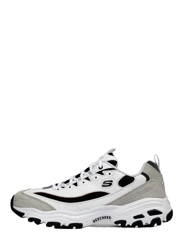 Sketchers D'lites 1.0 Low Top Sneakers - White/grey