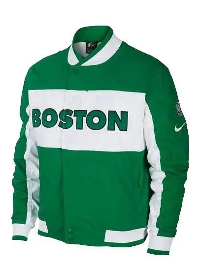 Nike Nba Boston Celtics Colorblock Sports Cardigan Jacket - Green